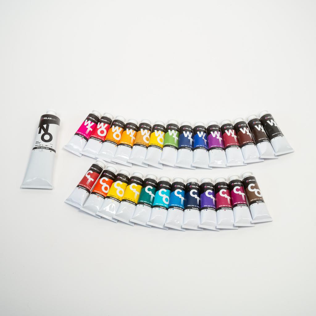 MILAN ART 'Ultimate Oil Paint' Professional Colors - 27 piece set ...